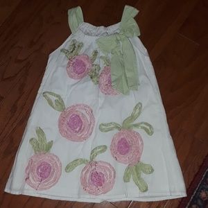 Halabaloo | Dresses | Halabaloo Pink Ribbon Rosette Sun Dress Sz 5 ...